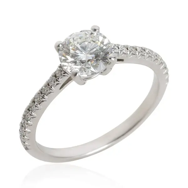 Tiffany & Co. 0.91 Ct Round Brilliant Diamond Novo Engagement Ring