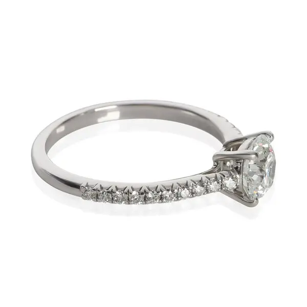 Tiffany & Co. 0.91 Ct Round Brilliant Diamond Novo Engagement Ring