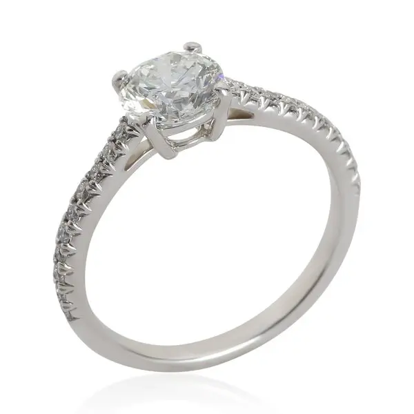 Tiffany & Co. 0.91 Ct Round Brilliant Diamond Novo Engagement Ring