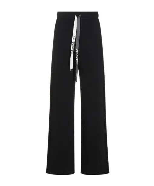 Max Mara Bali Wide-leg Drawstring Pants - Black