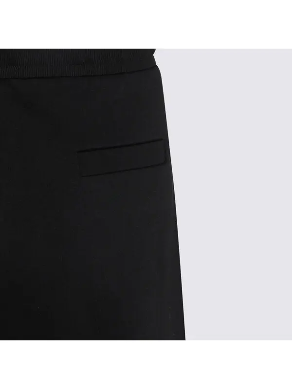 Max Mara Bali Wide-leg Drawstring Pants - Black