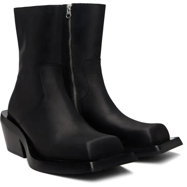 Camper Quetal Square Toe Zip-up Boots