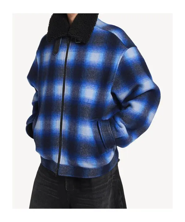 Balenciaga Flannel Bomber Jacket
