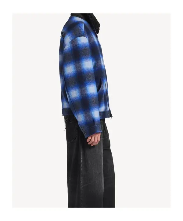 Balenciaga Flannel Bomber Jacket