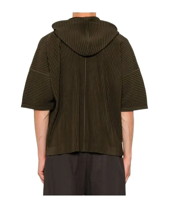 Issey Miyake Homme Plissé Plissé-effect Drawstring Hoodie