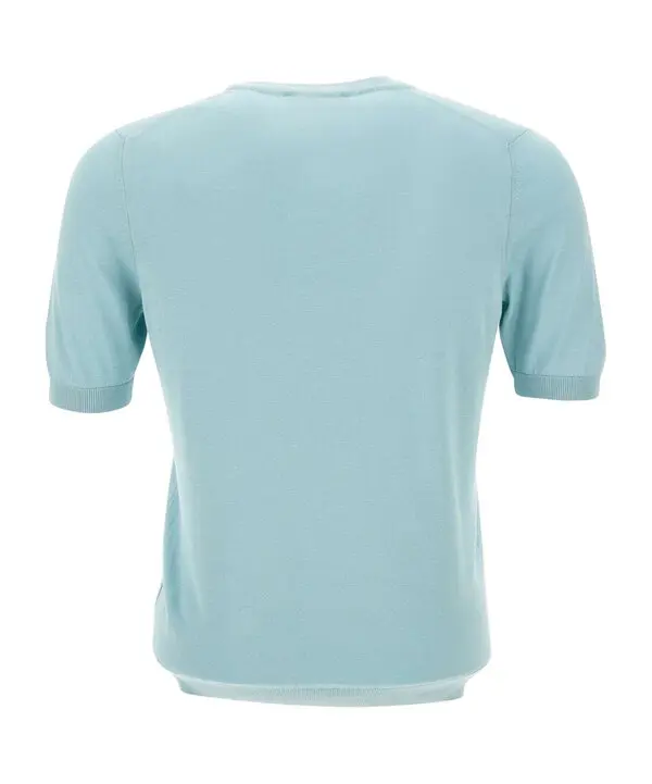 GRAN SASSO Short-sleeve Crew Knitted Sweater