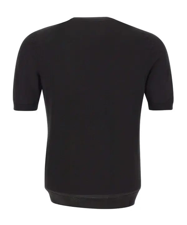GRAN SASSO Crew Neck Short-sleeve Sweater