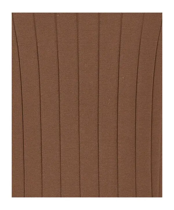 GRAN SASSO Maxi Ribbed Short-sleeve Knitted Sweater