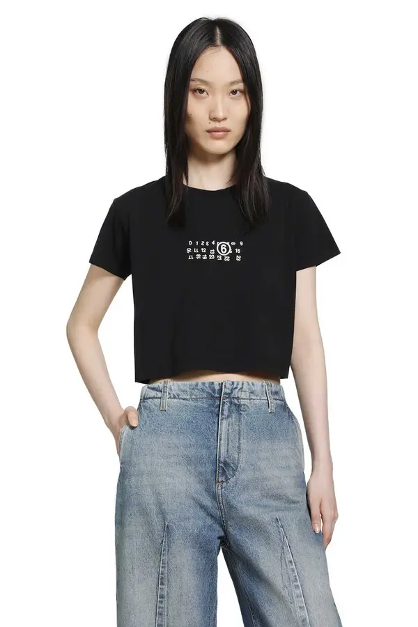 MAISON MARGIELA Signature Numeric Cropped T-shirt