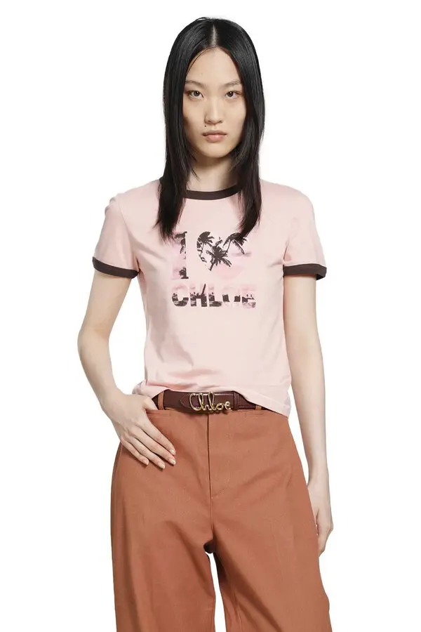 Chloé Graphic Print Cotton Jersey T-shirt
