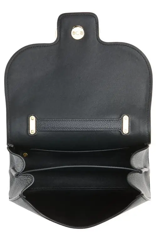 FERRAGAMO Medium Double Gancini Leather Top Handle Bag