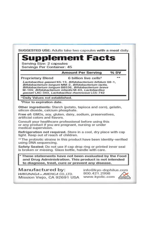 KYO-DOPHILUS Multi 9 Probiotic, Strong Gut Health Balance And Support