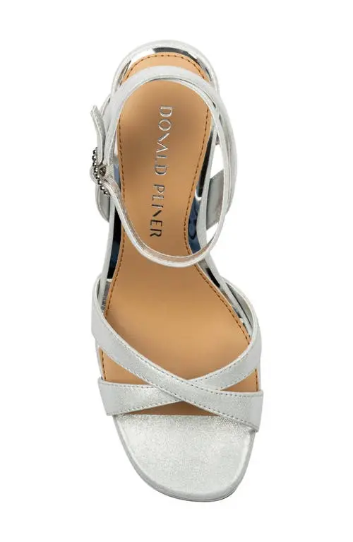 DONALD PLINER Pheebee Platform Sandal - Silver