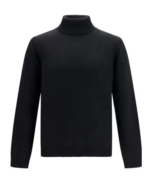 ROBERTO COLLINA Ribbed Turtleneck Knitted Sweater
