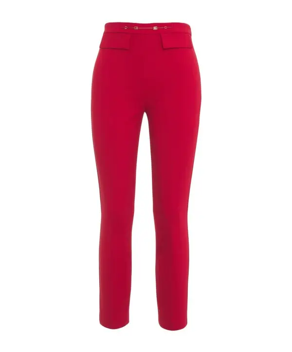 Elisabetta Franchi High Waist Slim Fit Pants