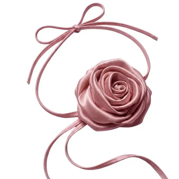 ANGELIKA JOZEFCZYK Catrice Satin Rose Choker Dusty - Pink