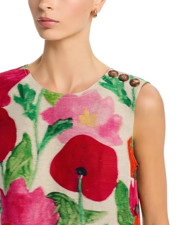 Lafayette 148 New York Cotton Linen Shift Dress