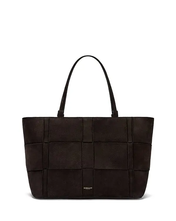 DEMELLIER The Florence Woven Suede Tote Bag