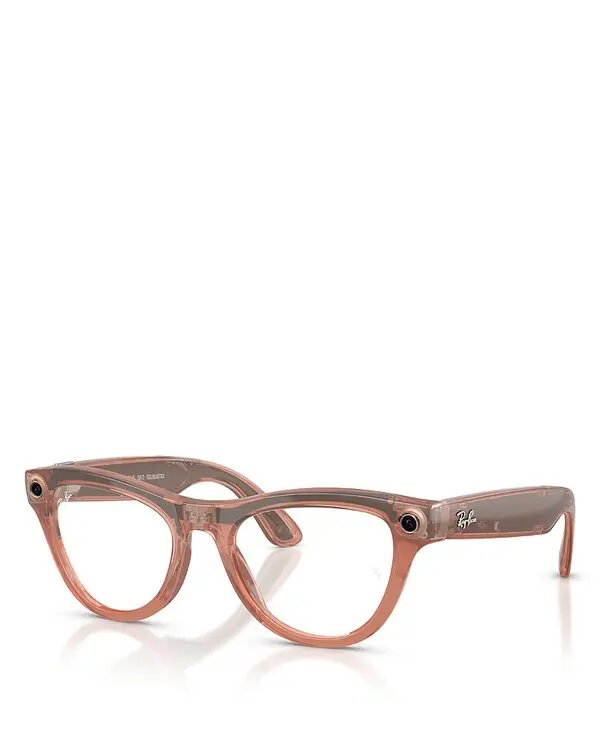 RAY-BAN META Transition Cat Eye Meta Ai Glasses, 52mm