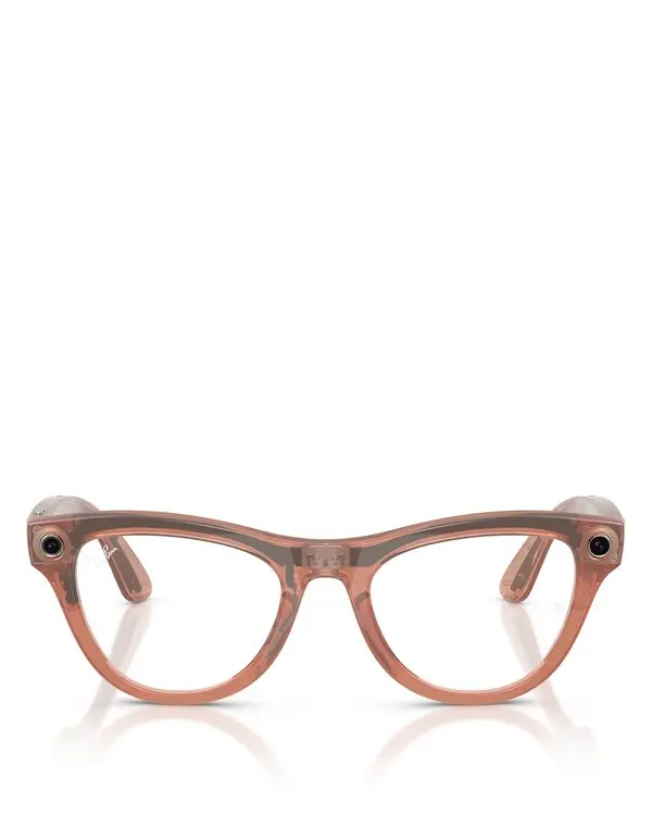 RAY-BAN META Transition Cat Eye Meta Ai Glasses, 52mm
