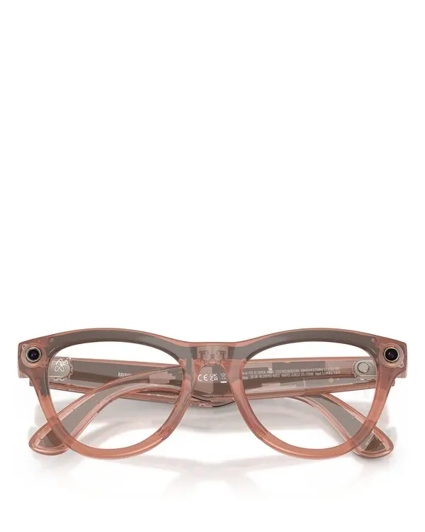 RAY-BAN META Transition Cat Eye Meta Ai Glasses, 52mm