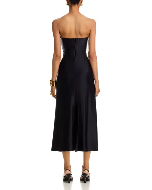 Rabanne Structured Heart Bustier Midi Dress