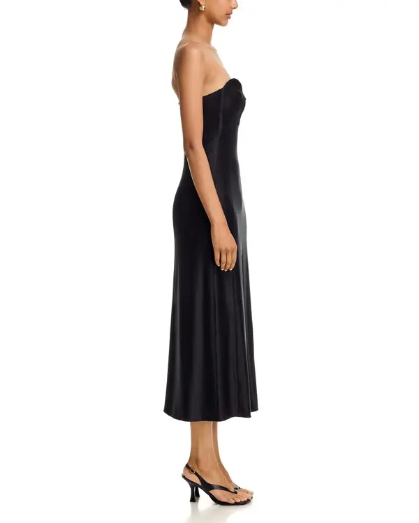 Rabanne Structured Heart Bustier Midi Dress