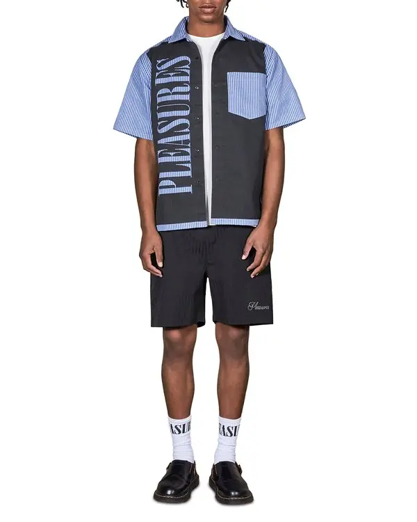 PLEASURES Onyx Block Logo Pocket Shirt