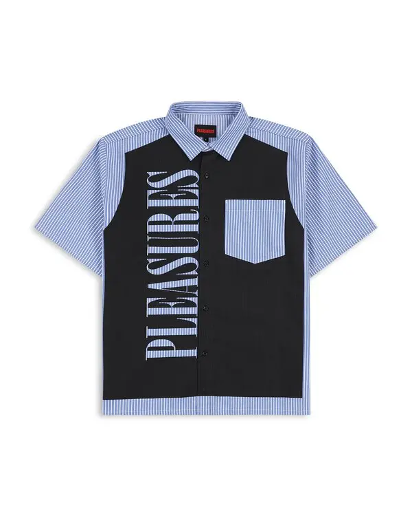 PLEASURES Onyx Block Logo Pocket Shirt