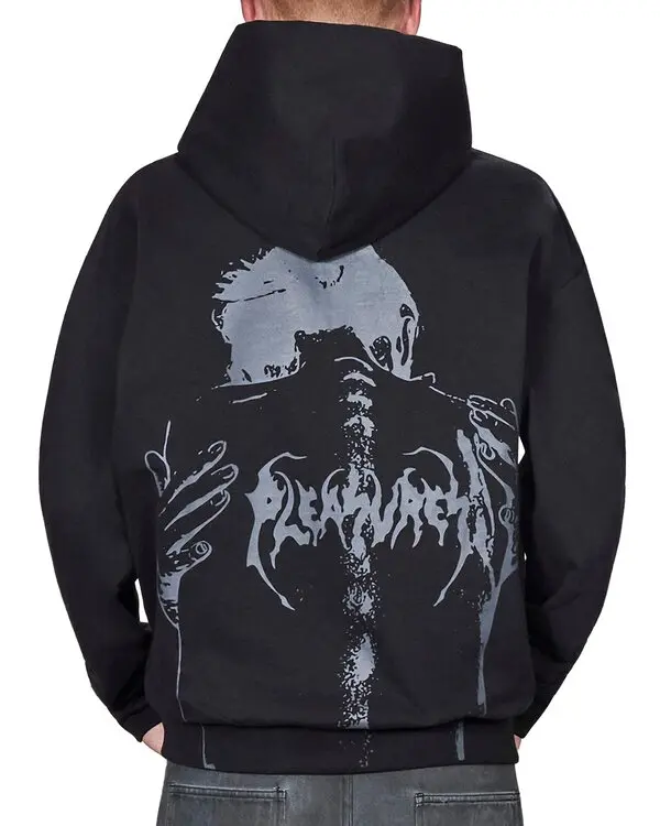 PLEASURES Spine Graphic Full Zip Hoodie