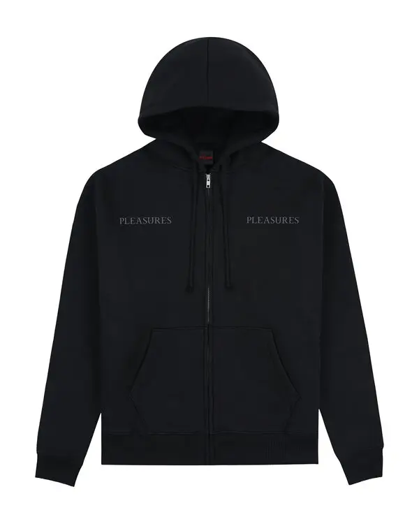 PLEASURES Spine Graphic Full Zip Hoodie