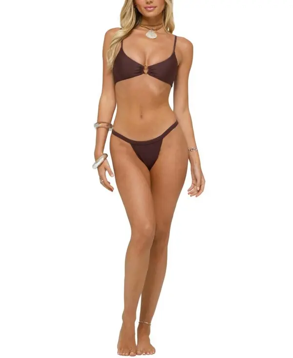 EDIKTED Zarai Ring Bralette Bikini Top
