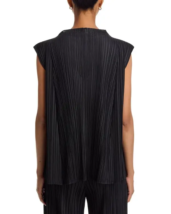 Issey Miyake Mellow Pleats Sleeveless Top