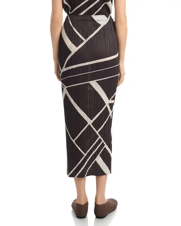 Issey Miyake Fold Line Pleated Skirt