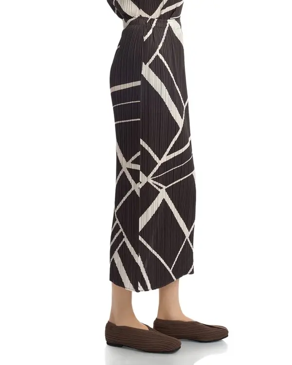 Issey Miyake Fold Line Pleated Skirt