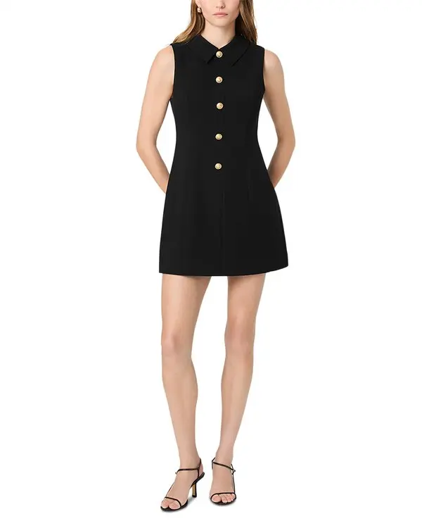French Connection Azra Sleeveless Collar Mini Dress