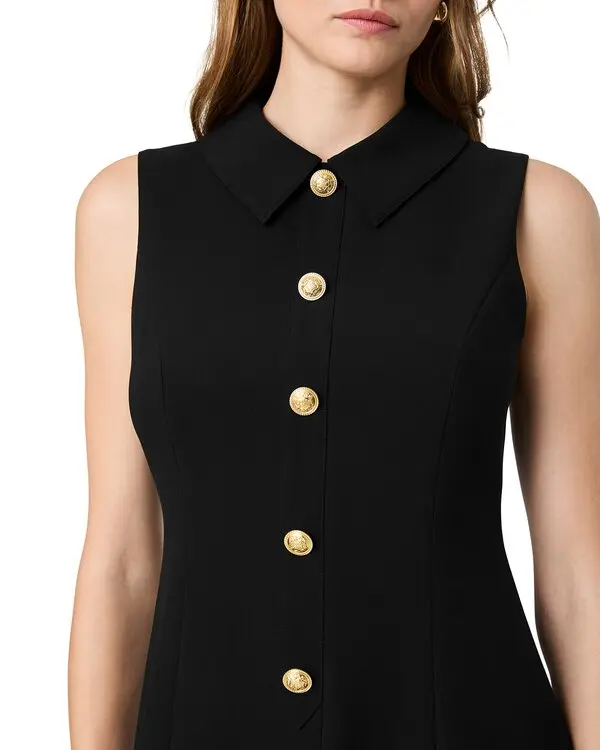 French Connection Azra Sleeveless Collar Mini Dress