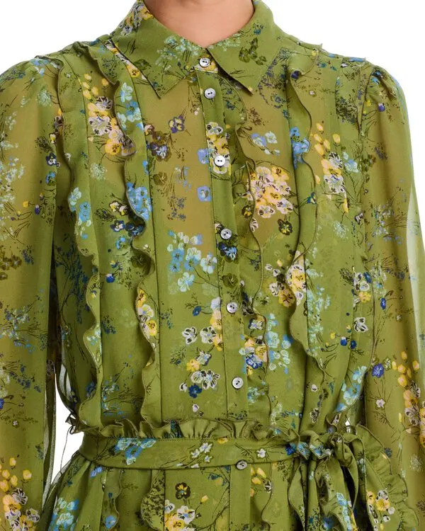 Cinq À Sept Estelle Windswept Floral Dress