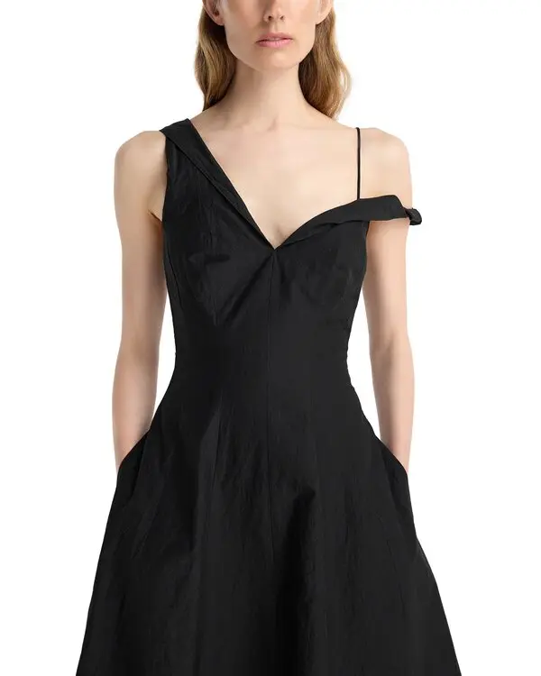 RÓHE Twisted Shoulder Dress