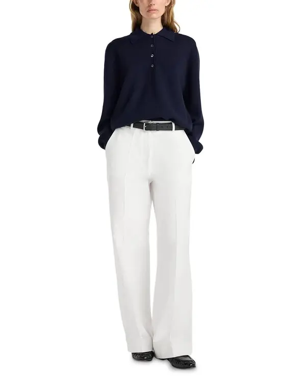 RÓHE Compact Knitted Polo Wool Sweater