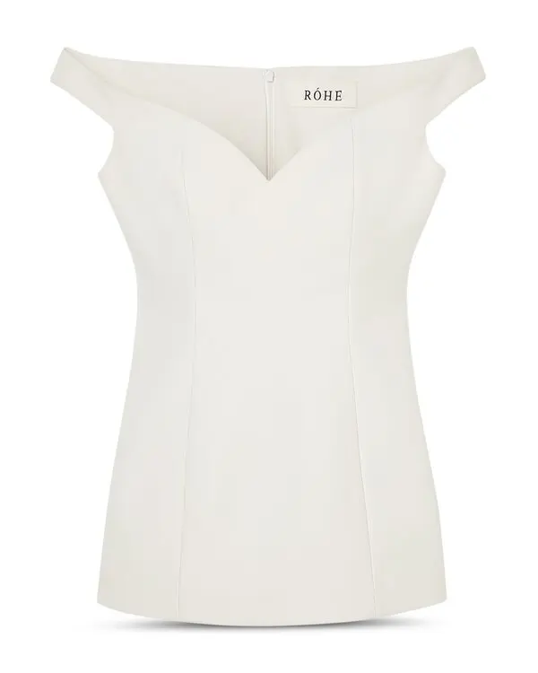 RÓHE Röhe Off-the-shoulder Viscose Blend Top