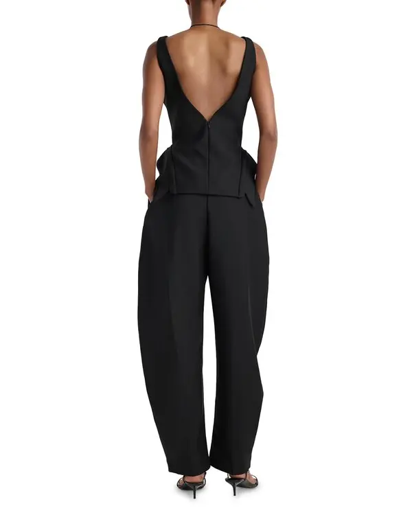 RÓHE Deconstructed Collar Top