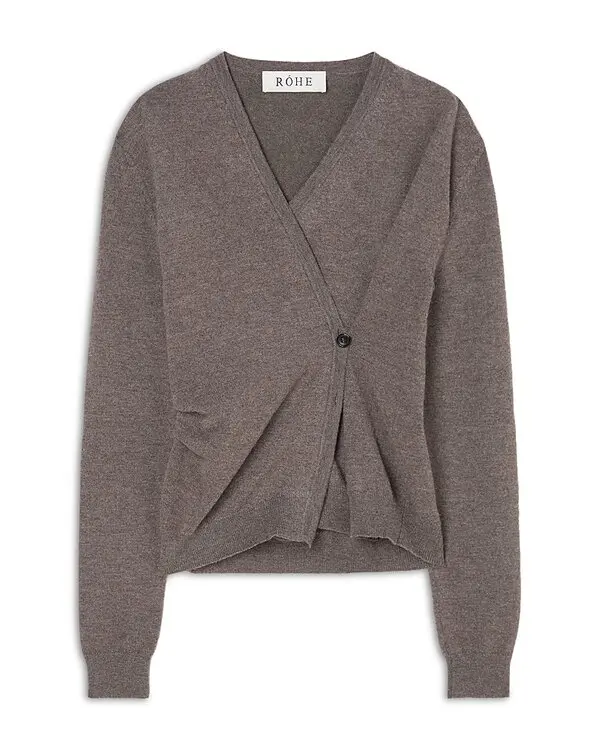 RÓHE Twisted Ballet Cardigan - Mud