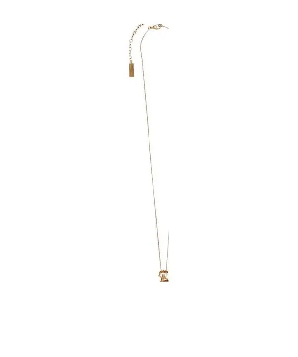 Saint Laurent Monogram Twist Pendant Necklace