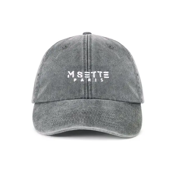 M SETTE PARIS Signature Embroidered Cap - Grey