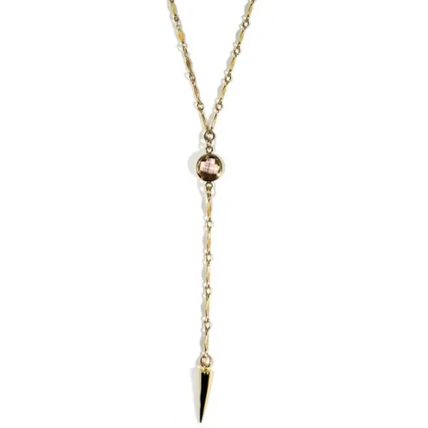 RACHEL NATHAN Lariat & Spike Necklace