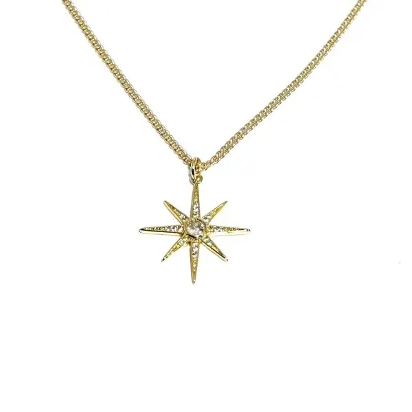 RACHEL NATHAN Pavé Spur Necklace