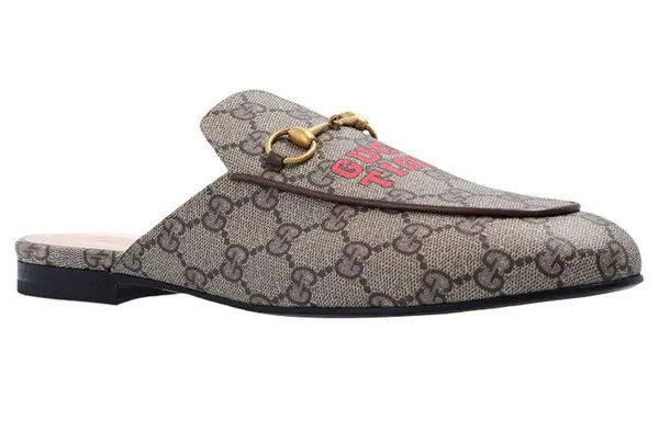Gucci Princetown Slipper Tiger Beige Ebony