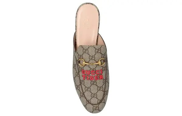 Gucci Princetown Slipper Tiger Beige Ebony