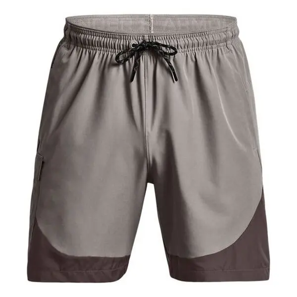 Under Armour Rush Woven Cargo Shorts - Grey/brown